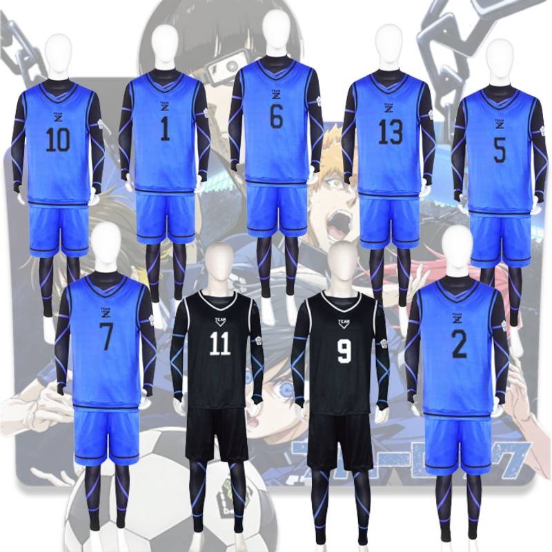 Jual Kostum Cosplay Anime Blue Lock Kaus Isagi Yoichi Rensuke Set ...