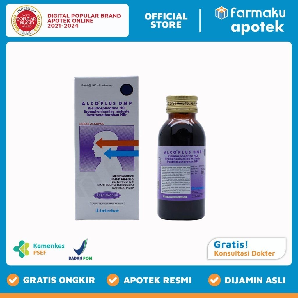 Jual Alco Plus DMP Syrup 100 ml - BNS | Shopee Indonesia
