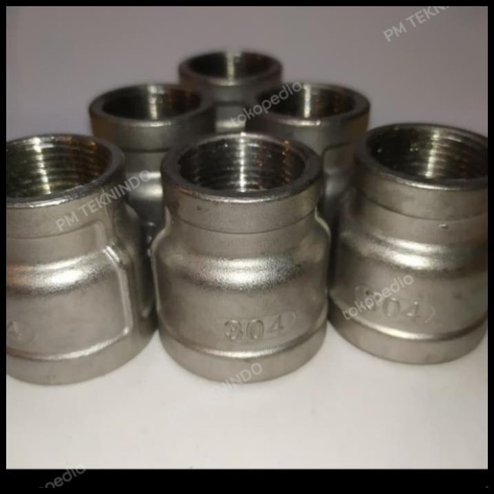 Jual Reducer / Vlok Sock Stainless Ss304 Drat 1" X 3/4" Inch | Shopee ...