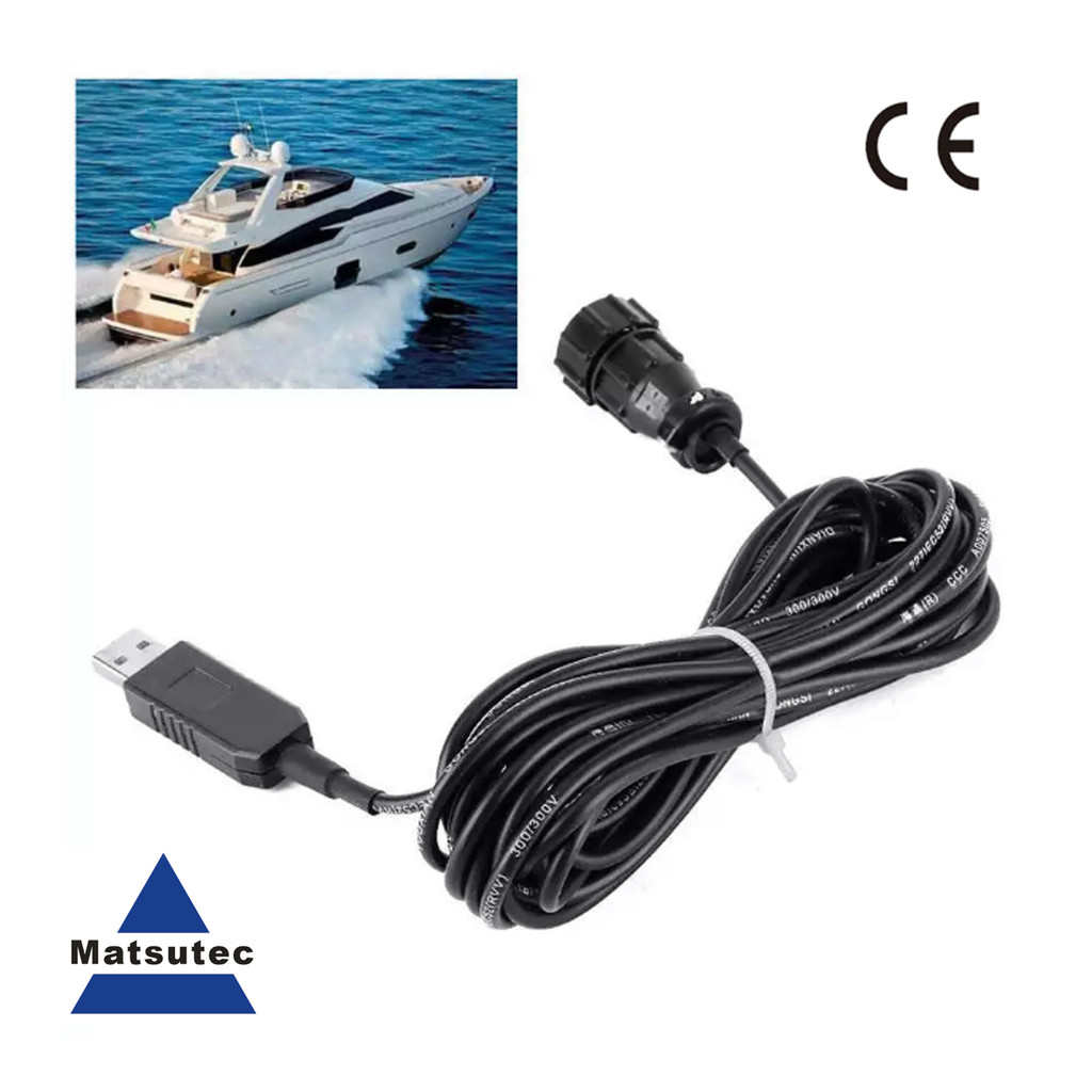 Jual BARU NPC-100 AIS Pilot Plug USB data cable 2 Meter IMO Standard ...