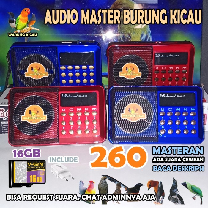 Jual Masteran Burung Digital Full Player Kicau Cililin Tengkek Buto ...