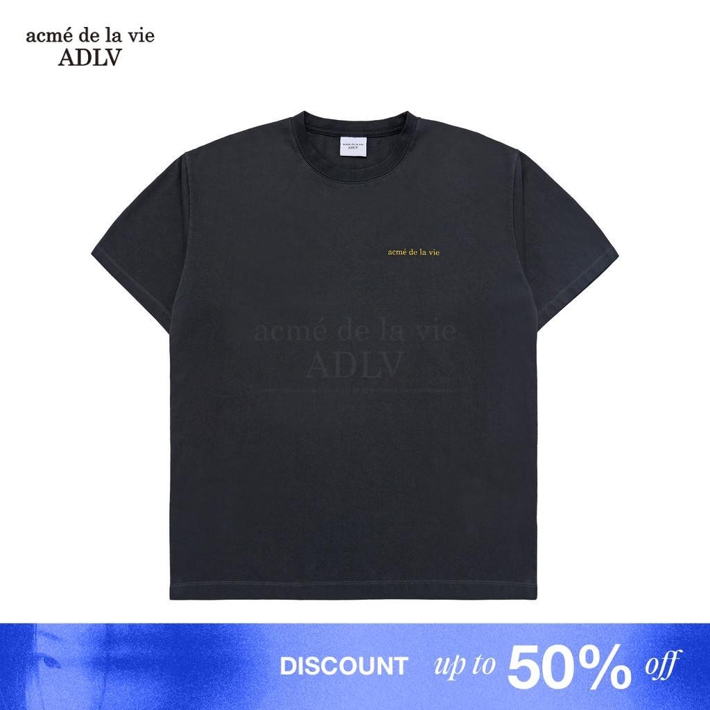 Jual [ADLV] Basic Logo Bio Washing Short Sleeve T-Shirt Black - Kaos ...