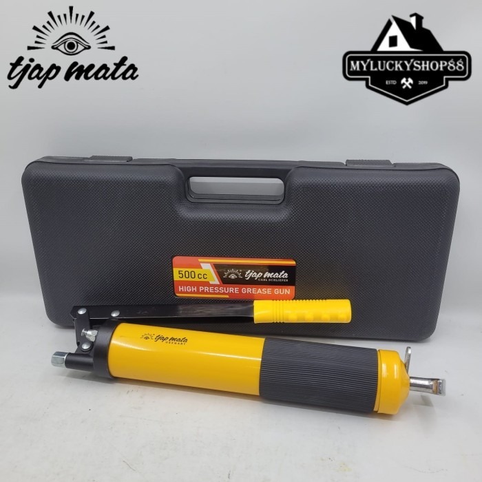 Jual TJAP MATA HAND GREASE GUN 500CC POMPA GEMUK 1 TANGAN STEMPET 500 ...