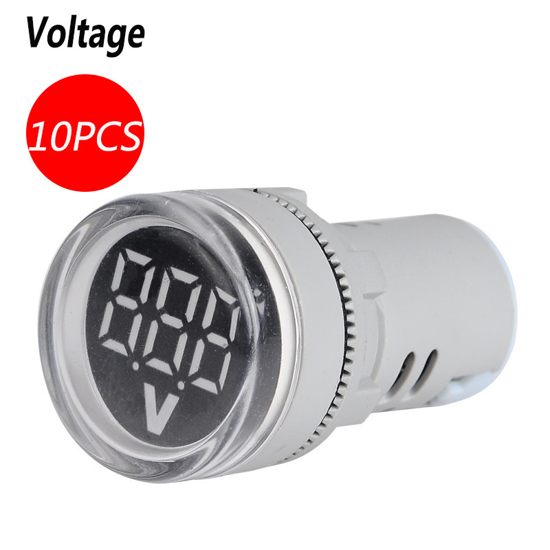 Jual New 10PCS/Lot 22mm Digital Display Voltage Indicator Signal Light ...