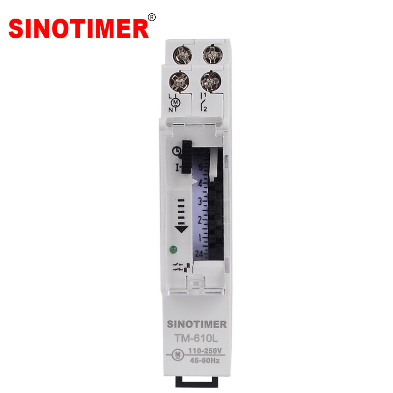 Jual New 110-250V 16A Quartz Mechanical Timer 24 Hours Programmable Din ...
