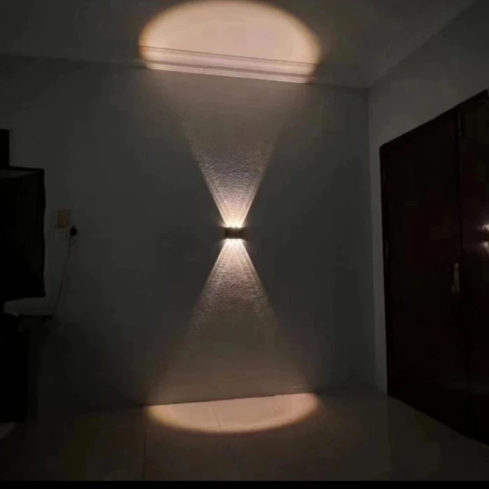 Jual lampu led dinding solar 6w garden light minimalis | Shopee Indonesia