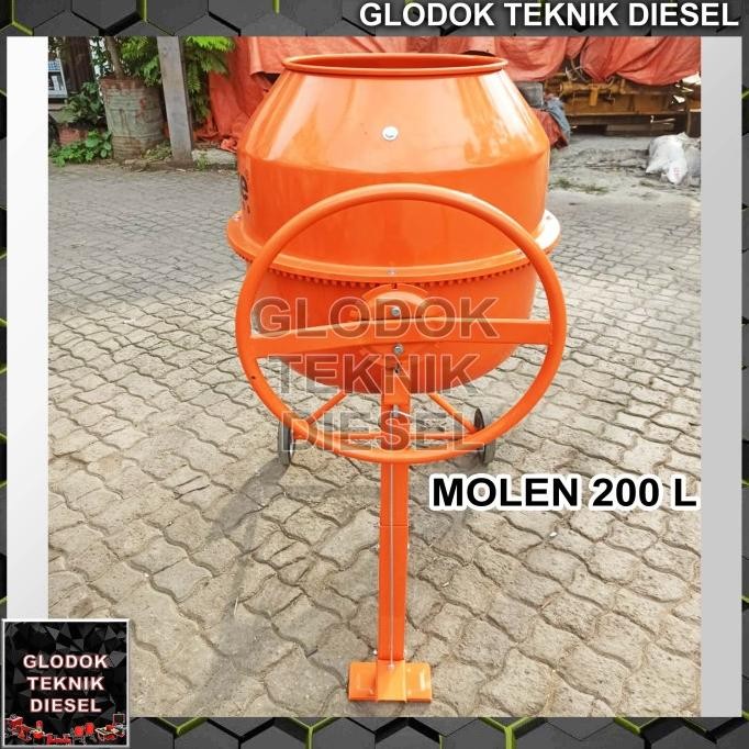 Jual Best Starke Mesin Molen Pengaduk Cor Semen Listrik 200 Liter Elektrik Concrete Mixer ...