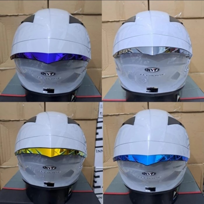 Jual TERBARU SPOILER IRIDIUM HELM KYT TT COURSE / SPOILER WARNA KYT TTC ...