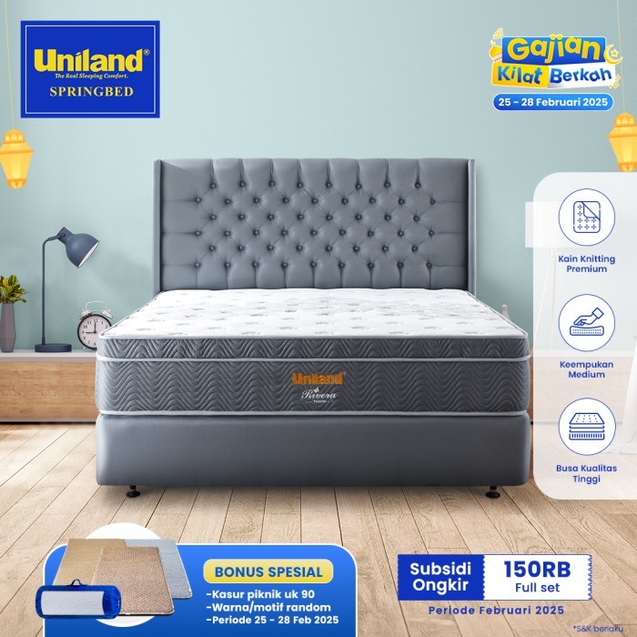 Jual UNILAND SPRINGBED 180 X 200 RIVERA PLUSHTOP PARIS SPRING BED FULL ...