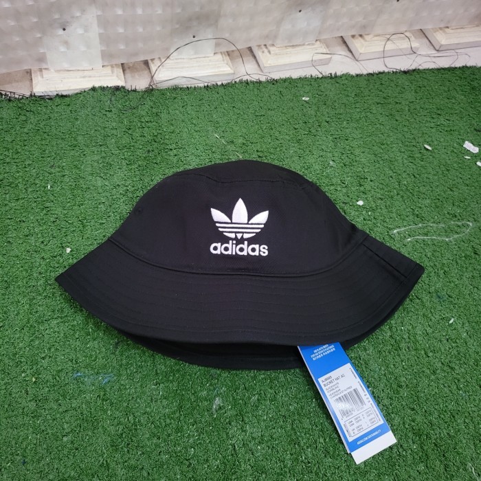 Jual Adidas original bucket ac hat trefoil black original bnwt | Shopee ...