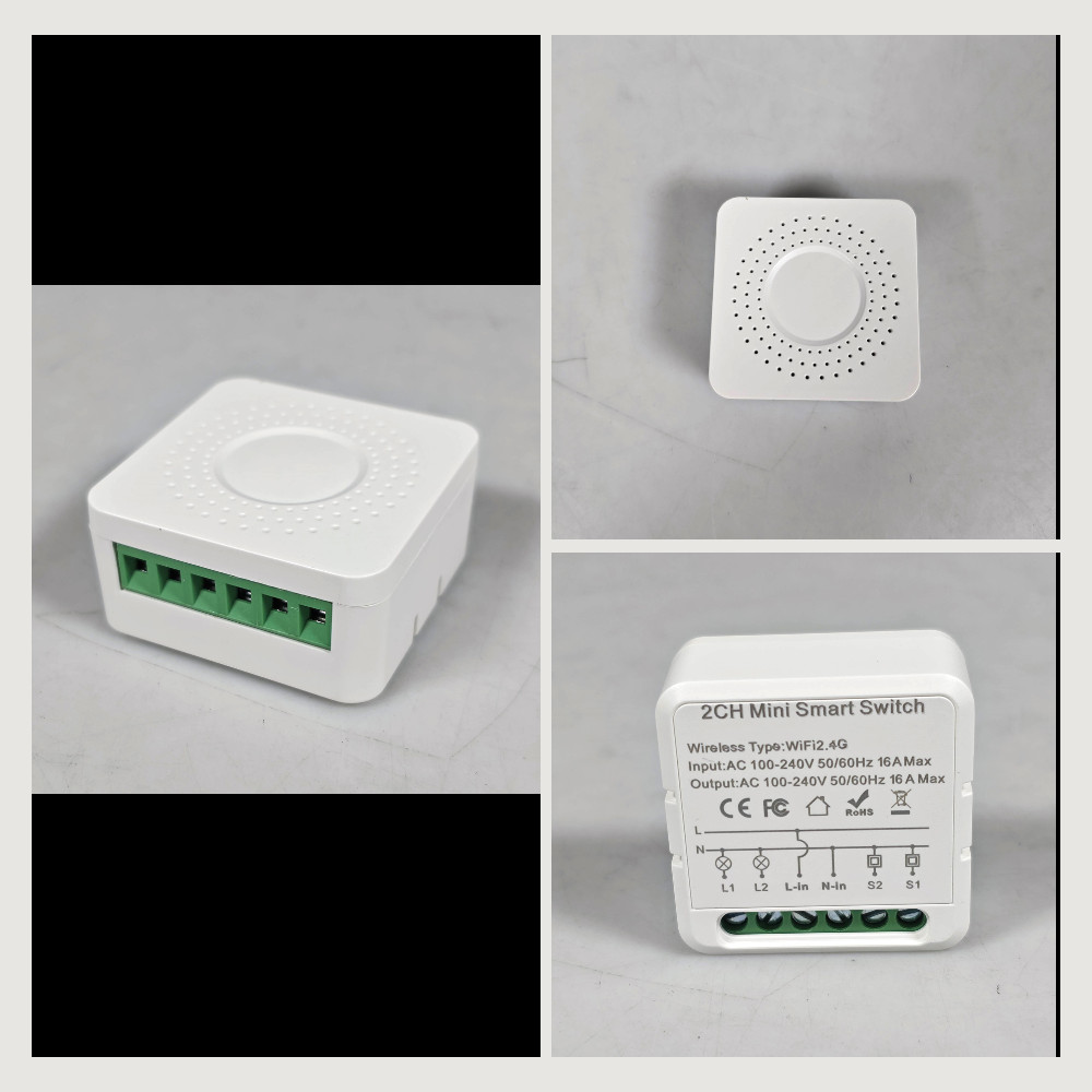 Jual Mini Smart Switch WiFi 2 Channel Tuya Alexa Control Module 16A ...