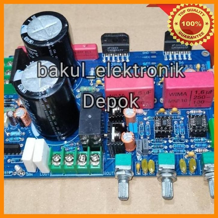 Jual [bak] kit amplifier lm3886 gain clone + tone control | Shopee Indonesia