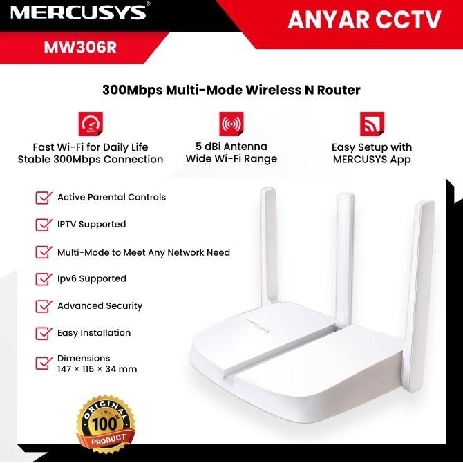 Jual Mercusys MW306R 300 Mbps Multi-Mode Wireless N Router | Shopee ...