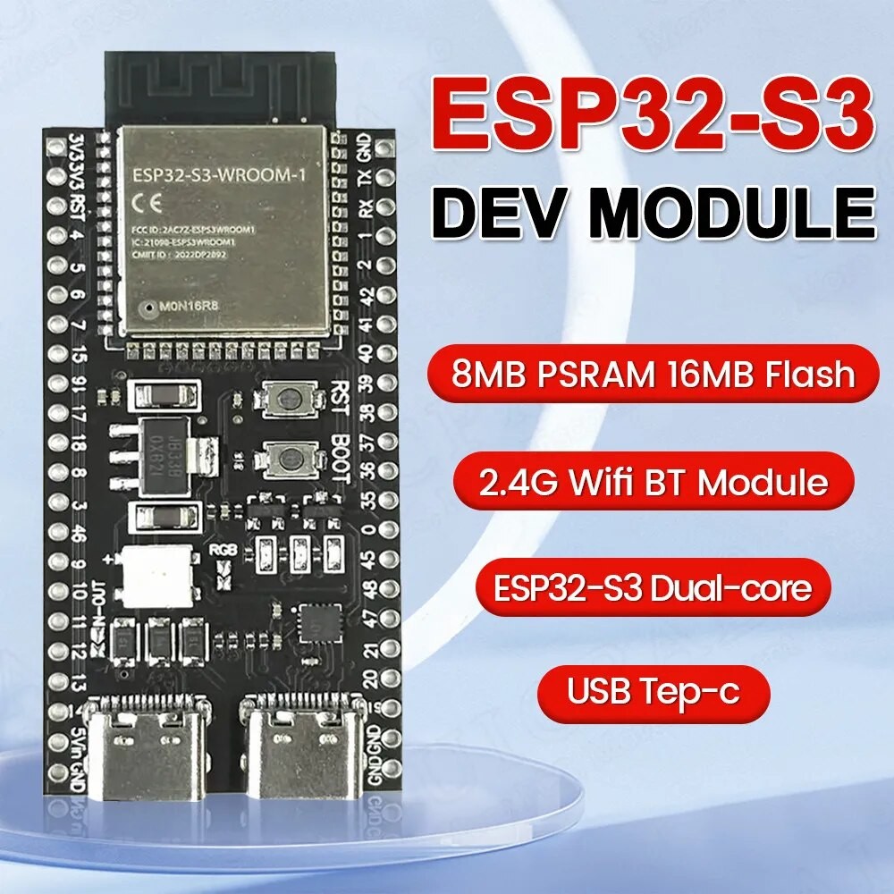 Jual BEST ESP32-S3 Development Board 2.4G Wifi Module for Arduino ESP IDF ESP32-S3-WROOM-1 N8R2 ...