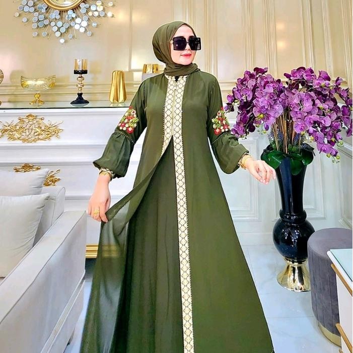 Jual Abaya Turkey Model Busui Izma | Shopee Indonesia