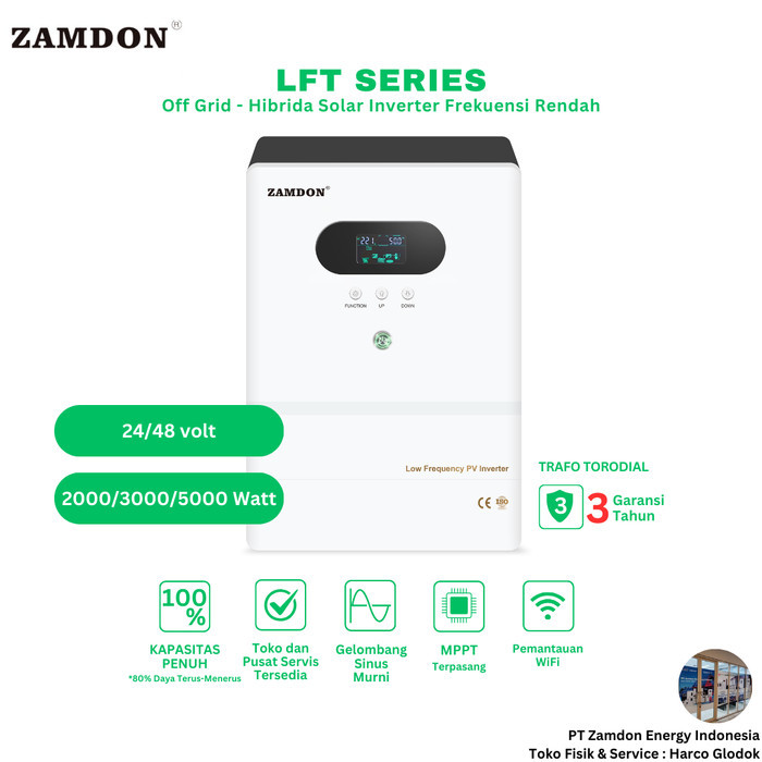 Jual Zamdon LF Series 2KW, 3KW & 5KW Off grid hybrid solar inverter ...