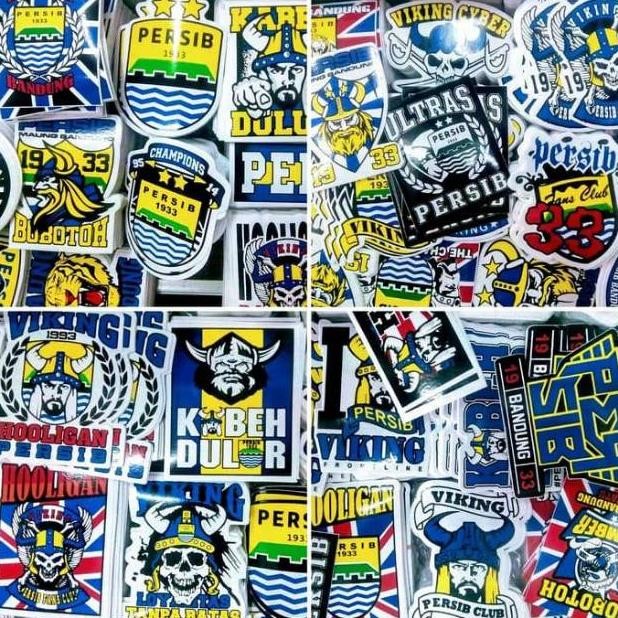 Jual BEST SELLER Stiker Persib viking sticker motor helm isi 100 pcs ...