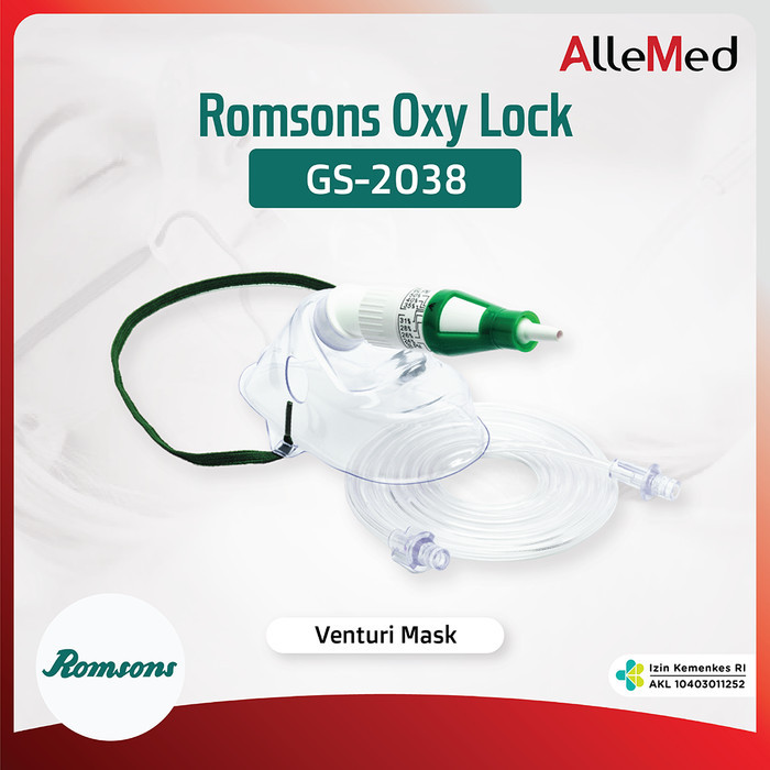 Jual Romsons Oxy Lock Venturi Mask | Shopee Indonesia