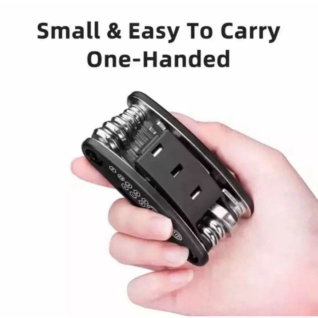 Jual Kunci Lipat 16 in 1 Kunci Shock Tools Obeng Multifungsi Berbagai ...