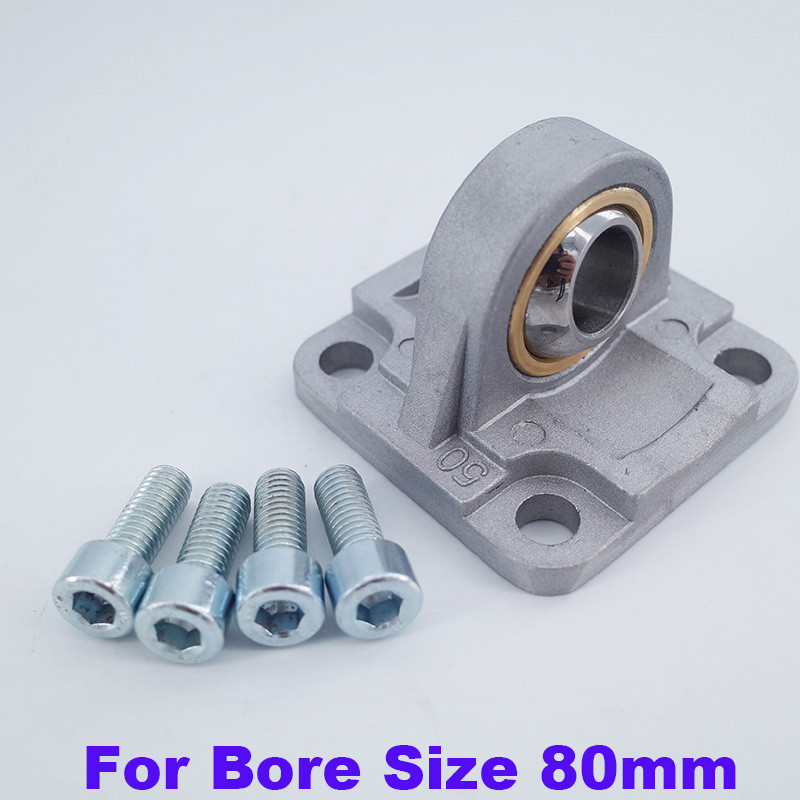 Jual LAKO DNC ISO 15552 SNCS air cylinder mounting bracket single ...