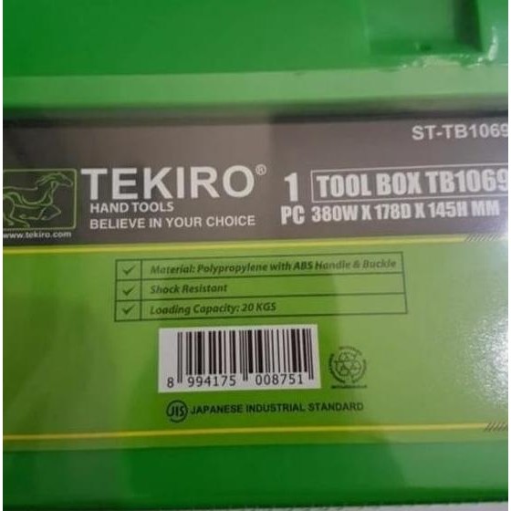Jual Tersedia TEKIRO ST-TB1069 TOOLBOX TB901 PLASTIK / KOTAK PERKAKAS TB901 ORIGINAL | Shopee ...