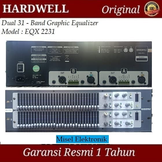 Jual Equalizer Hardwell Dual 31- Band graphic Equalizer HARDWELL EQX 2231 | Shopee Indonesia