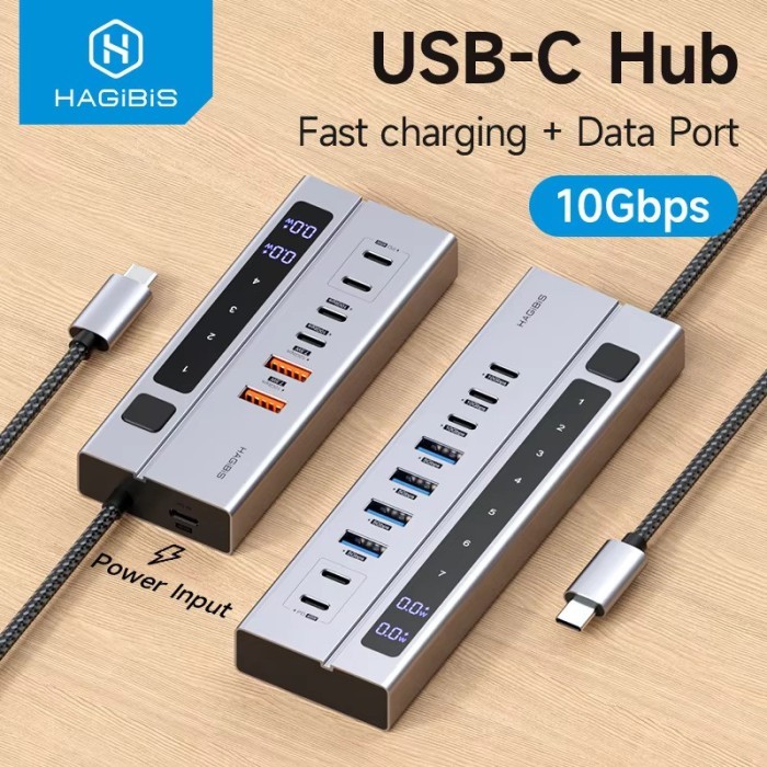 Jual HARGA DISC - Hagibis Hub Type C Docking Station on off Switch with ...