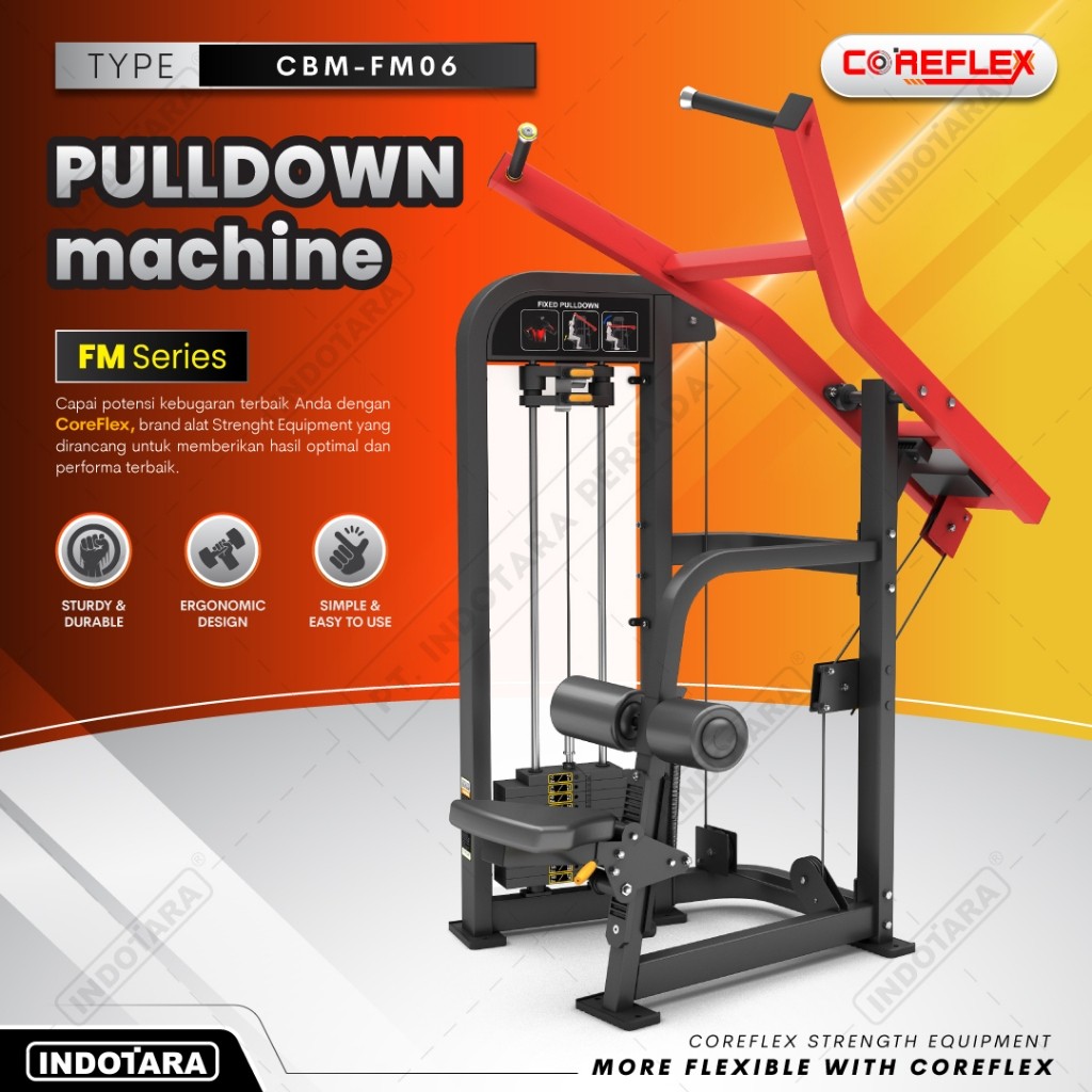 Jual Alat Fitness Gym Coreflex Pulldown Machine CBM-FM06 | Shopee Indonesia