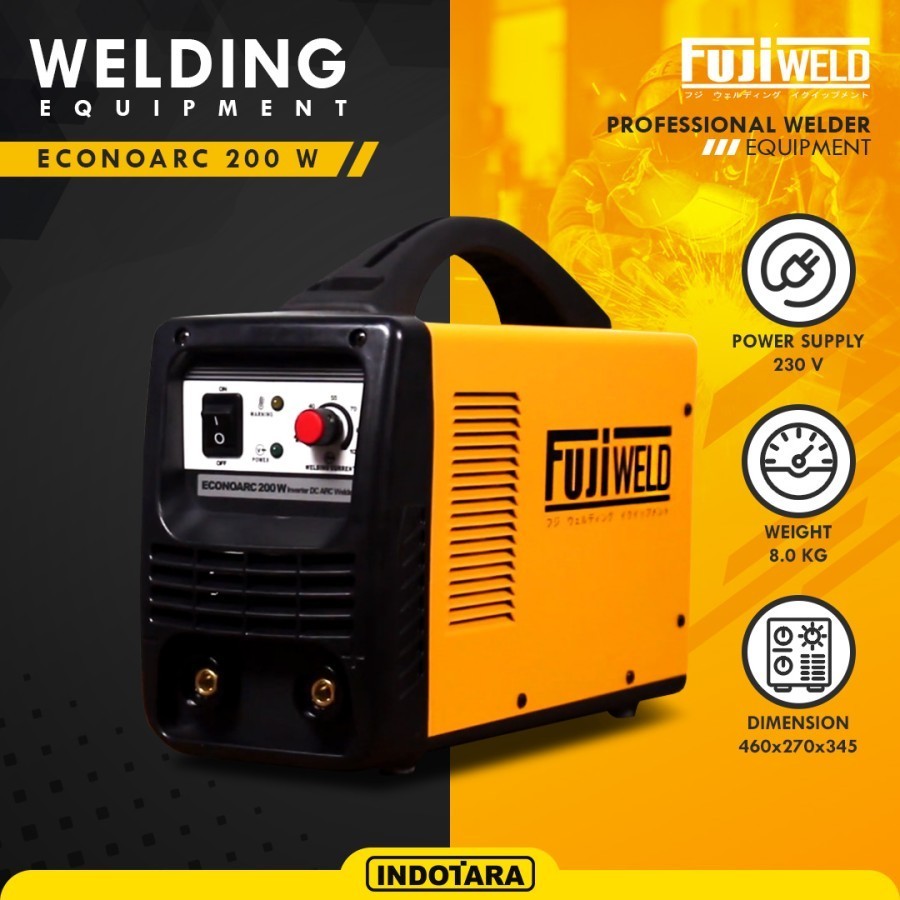 Jual Mesin Las Fujiweld SMAW (Electrode/Stick) Welding Econoarc 200W ...