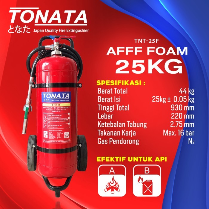 Jual APAR APAB 25KG TONATA / FOAM 25 KG / Set Komplit | Shopee Indonesia