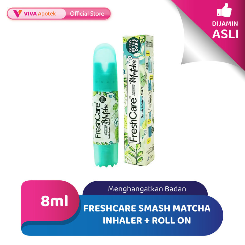 Jual Freshcare Smash Matcha Double Inhaler + Roll On (8 ml) | Shopee ...