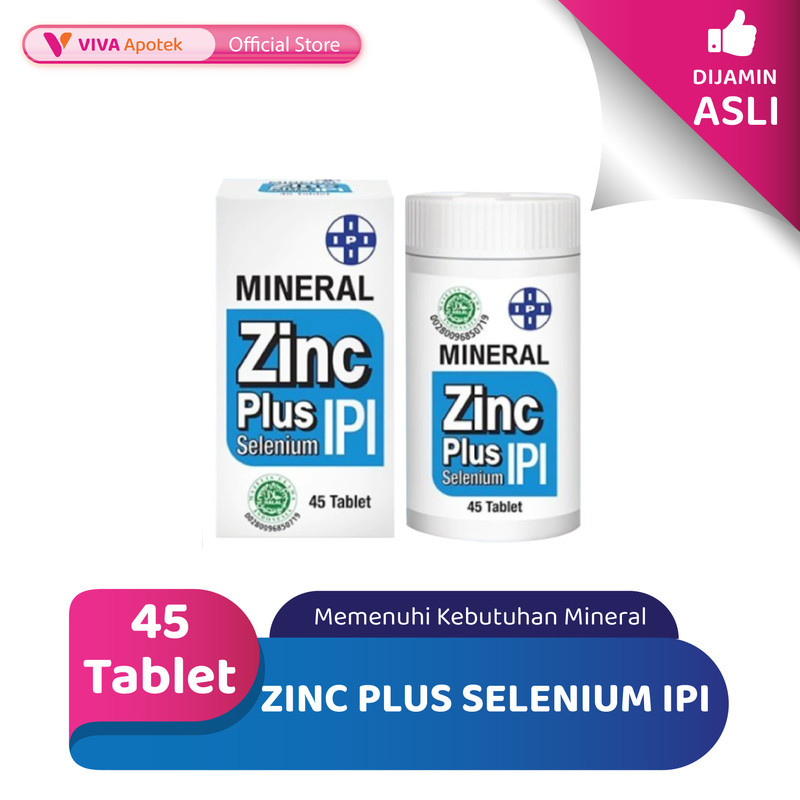 Jual Zinc Plus Selenium IPI untuk Memenuhi Kebutuhan Mineral (45 Tablet ...