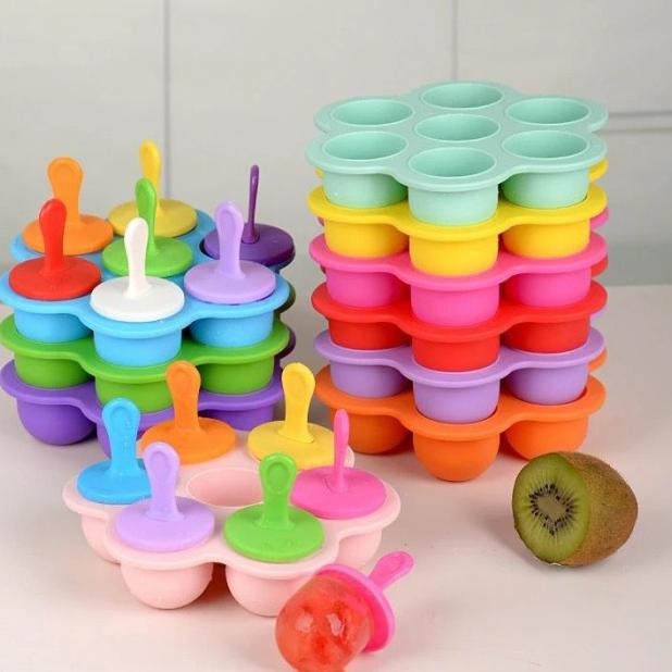 Jual Eltamart Cetaan E Lollypop 7 Cup Mpai Ilicone Baby Popicle ...