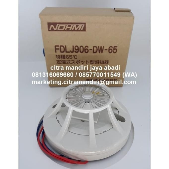Jual Fixed Temperature Heat Detector Nohmi Type Fdlj906-Dw-65 Premium ...