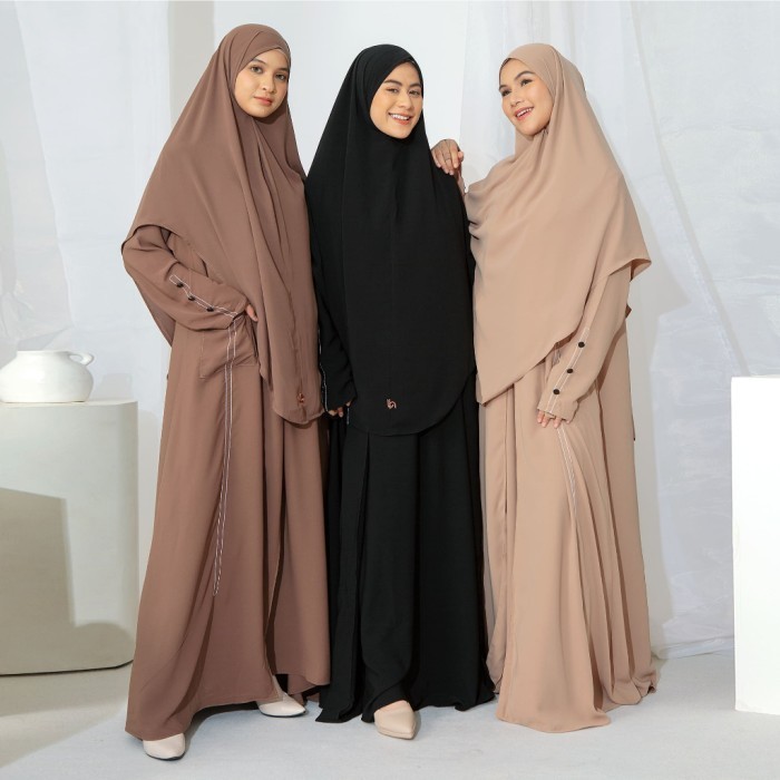 Jual Lozy Hijab - Meena Abaya Outer (Set Abaya Outer dan Inner Haji dan ...