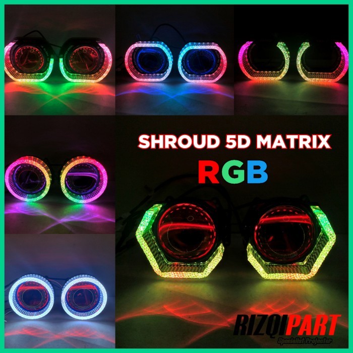 Jual Vahid Shroud i7 Casing projie biled 3 inch angel eyes WRGB Matrix ...