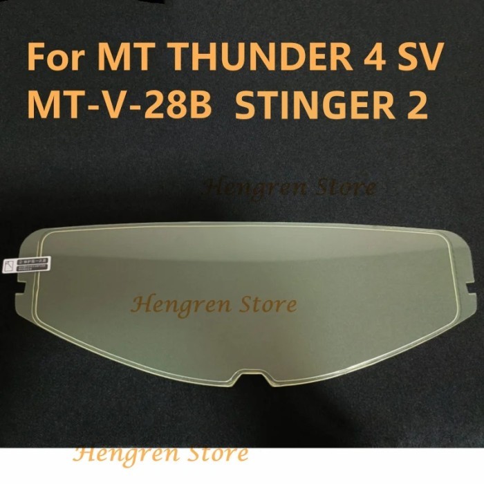 Jual SALE Helmet Visor Film Anti Fog Film Sticker for MT THUNDER 4 SV ...