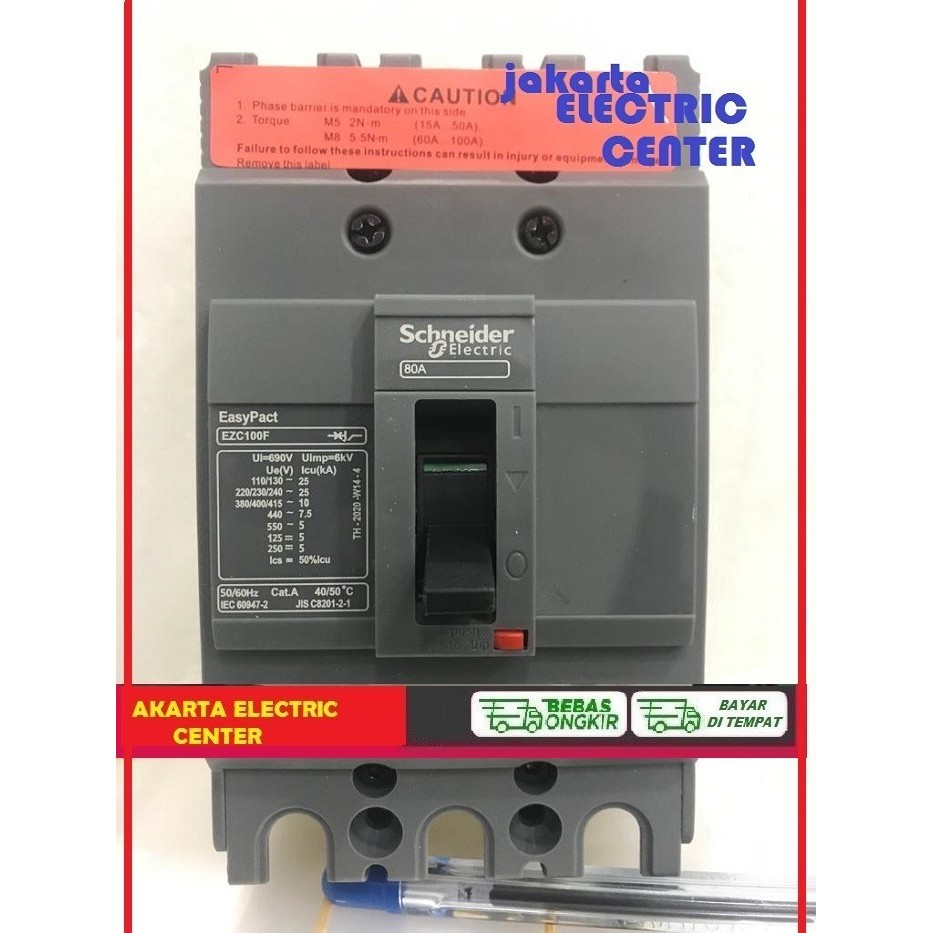 Jual MCCB EZC100F 50A,40A,30A,25A,20A,15A 3P SCHNEIDER | Shopee Indonesia
