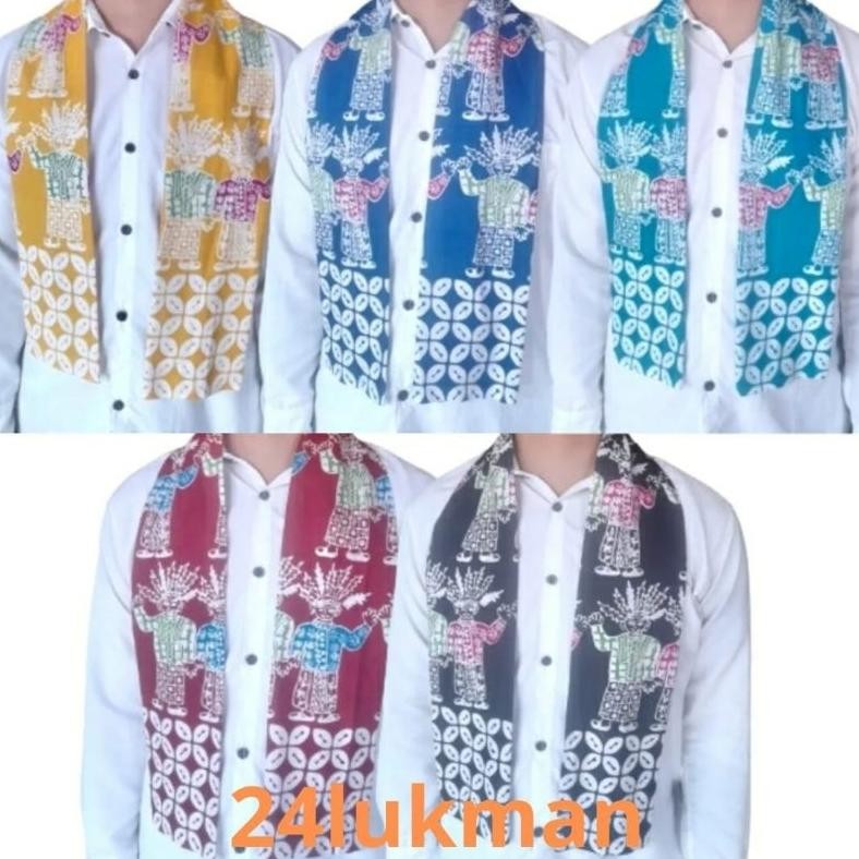 Jual Scarf Batik Pria Cukin Motif Ondel-ondel Betawi Kekinian Jakarta ...