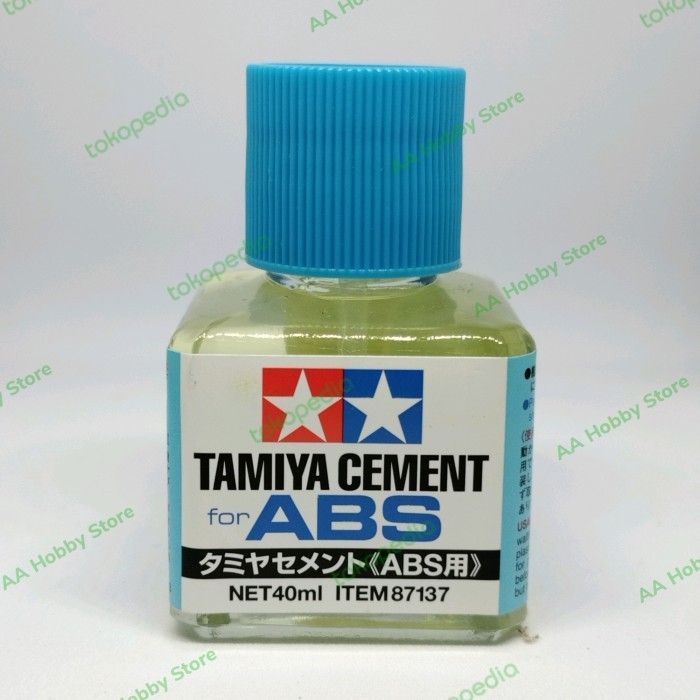 Jual TAMIYA CEMENT for ABS (87137) - PLASTIC CEMENT MOKIT GUNDAM RESIN ABS | Shopee Indonesia