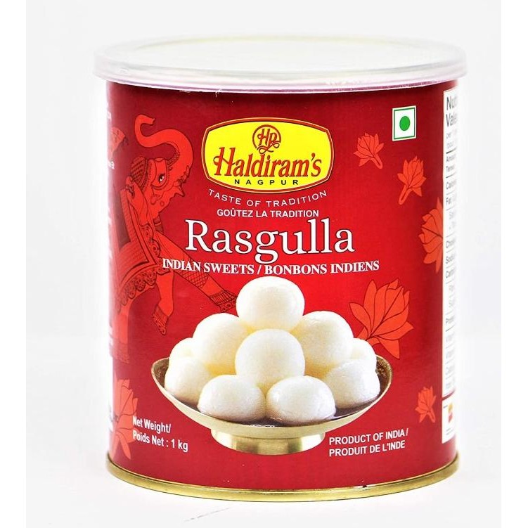 Jual cusss order] RASGULLA Haldiram's 1kg / Rasgulla Tin Pack / Manisan ...