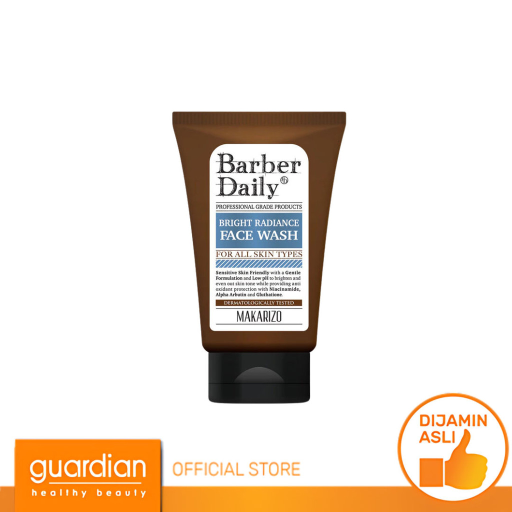 Jual Makarizo Barber Daily Bright Radiace Facial Wash 100Ml | Shopee ...