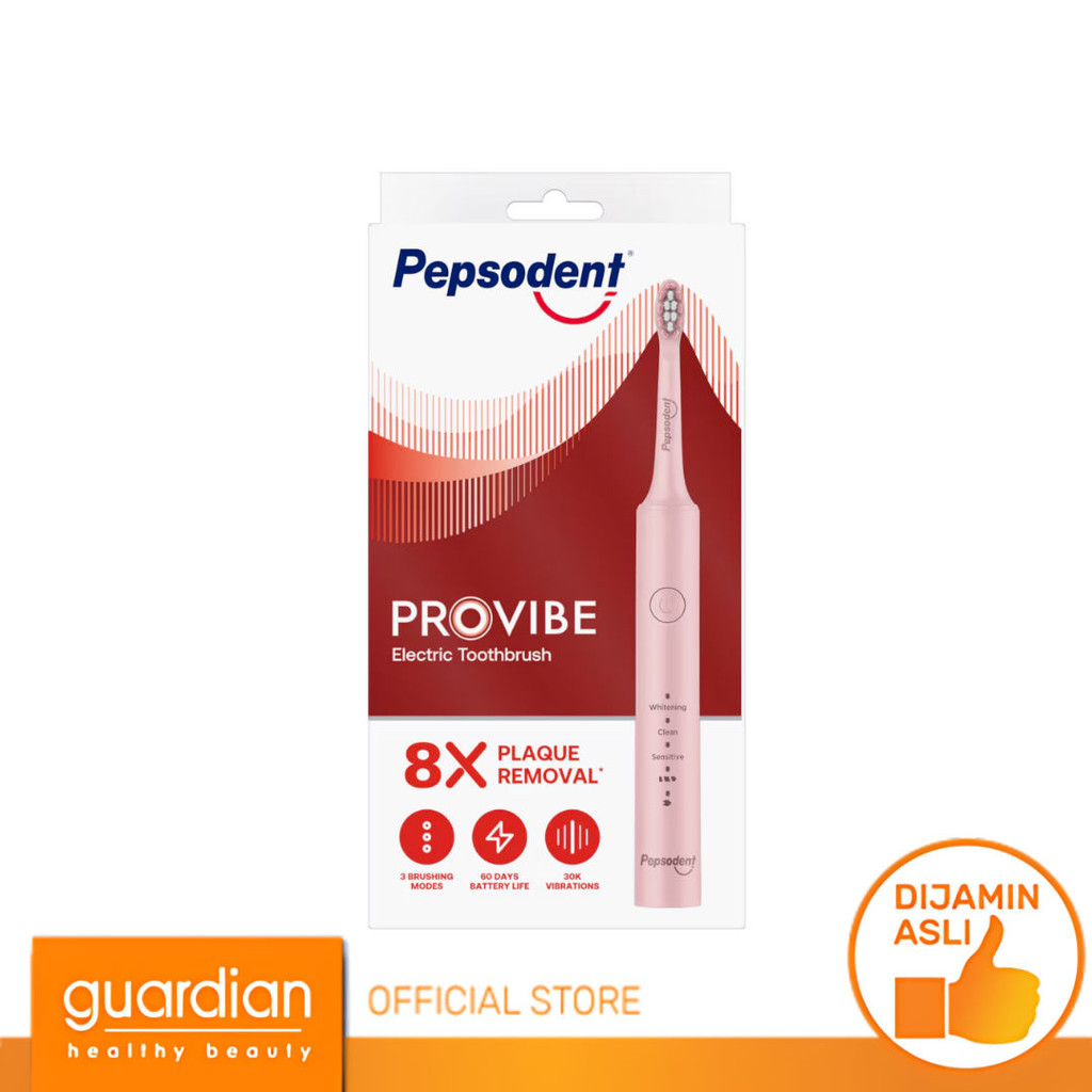 Jual Pepsodent Provibe Electric Toothbrush Starter Kit Pink | Shopee ...
