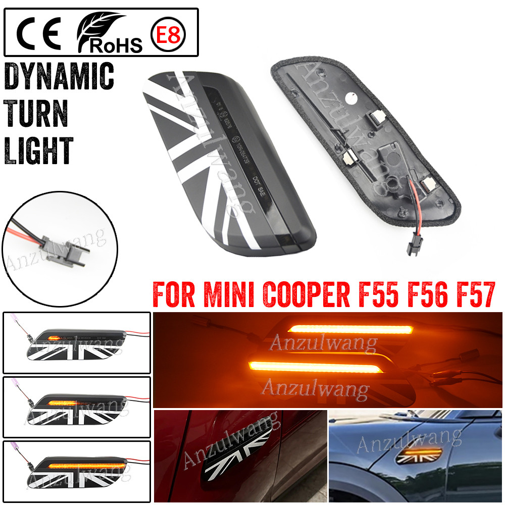 Jual BEST UK Union Jack Style LED Turn Signal Blinkers Light For Mini ...