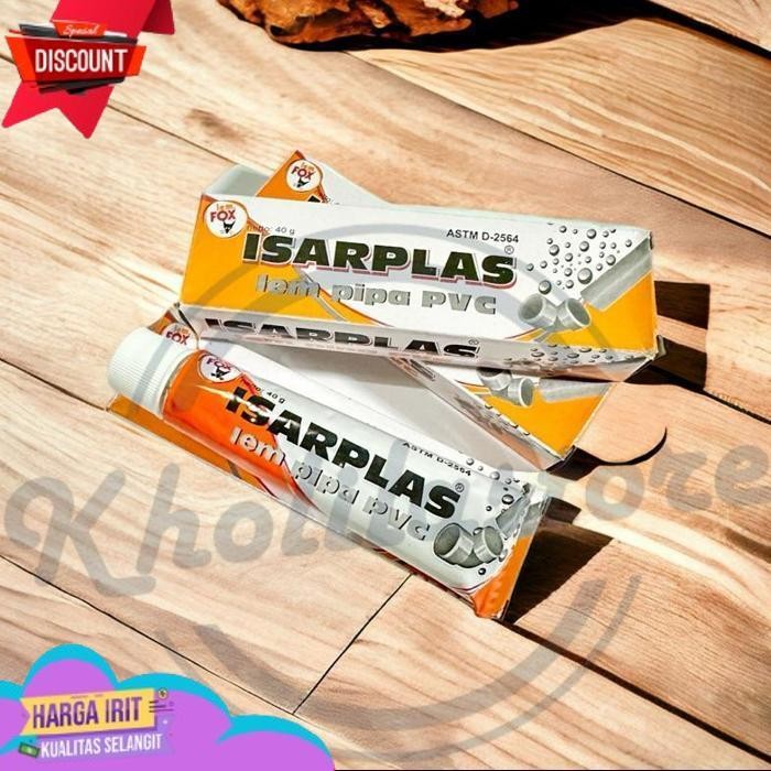 Jual DISKON (12 PCS) LEM PIPA PVC ISARPLAS TUBE 40GR | Shopee Indonesia