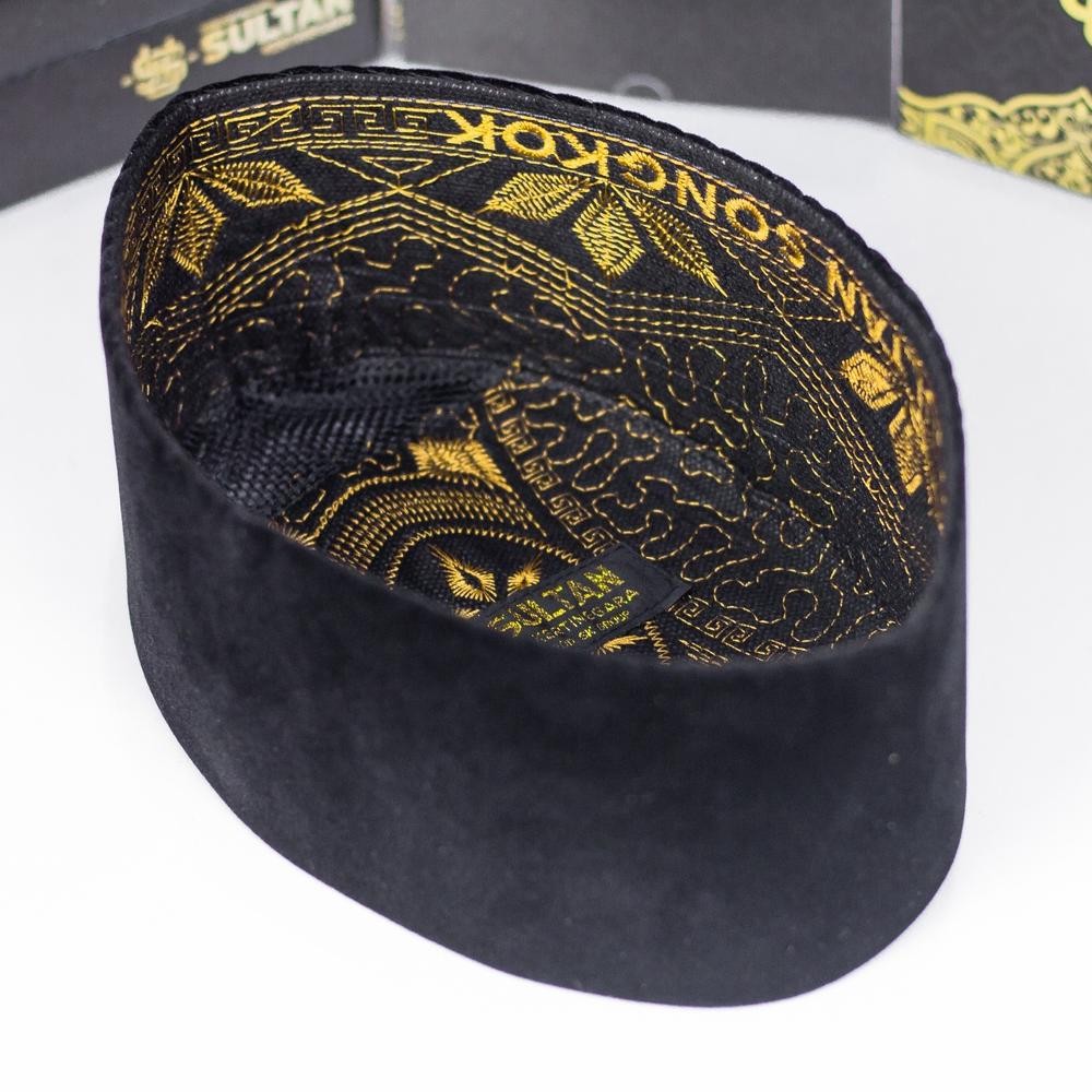 Jual jg-8 SULTAN Songkok - Peci Nu Songkok Hitam Spesial Halus Hitam AC ...