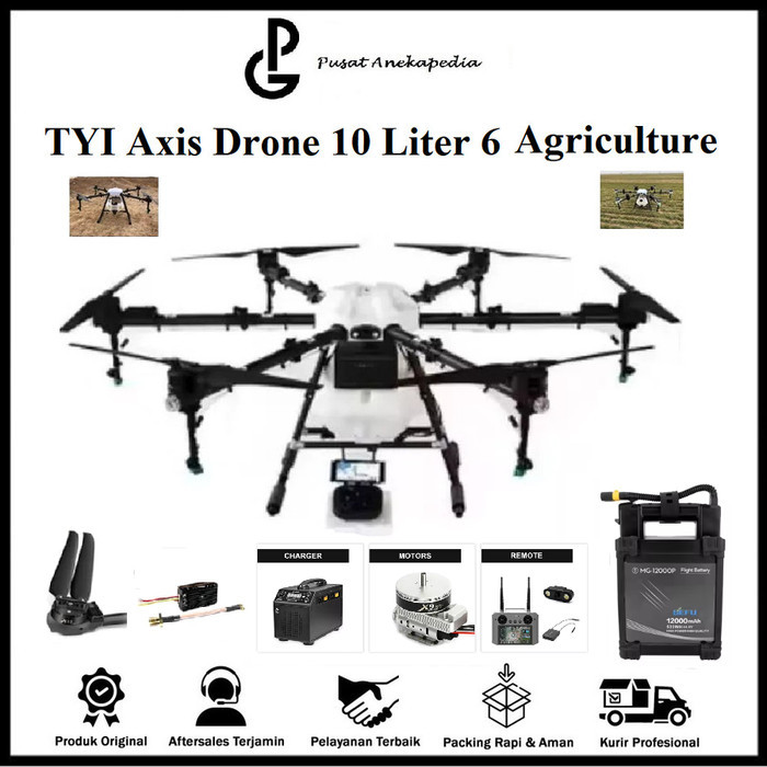 Jual Tyi Axis Drone 10 Liter 6 Sumbu Agriculture Pertanian - Drone ...