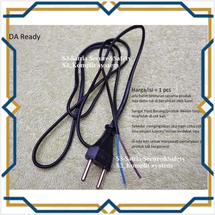 Jual [SSC] KABEL AC BUNTUNG COLOKAN 2 JALUR OVAL SUPPLY POWER LISTRIK ...