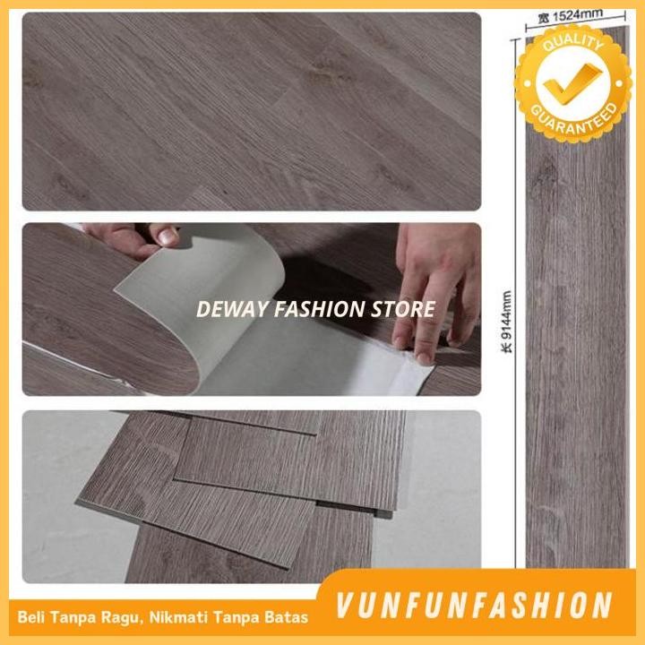 Jual VINYL FLOORING 2.0MM LANTAI PARKET PVC STIKER TEBAL MOTIF KAYU ...