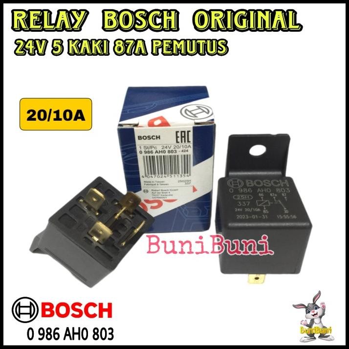 Jual Relay Bosch 24V Kaki 5 87A Pemutus Arus 20/10A Original - Tipe 803 | Shopee Indonesia